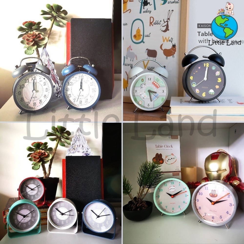 KAISON Alarm Clock with Backlit - Table Clock with Backlight - Cute ...