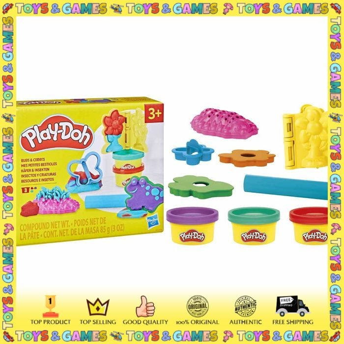 Play-Doh Bugs N Critters Playset Creative Colourfull Clay Bug Molds and ...