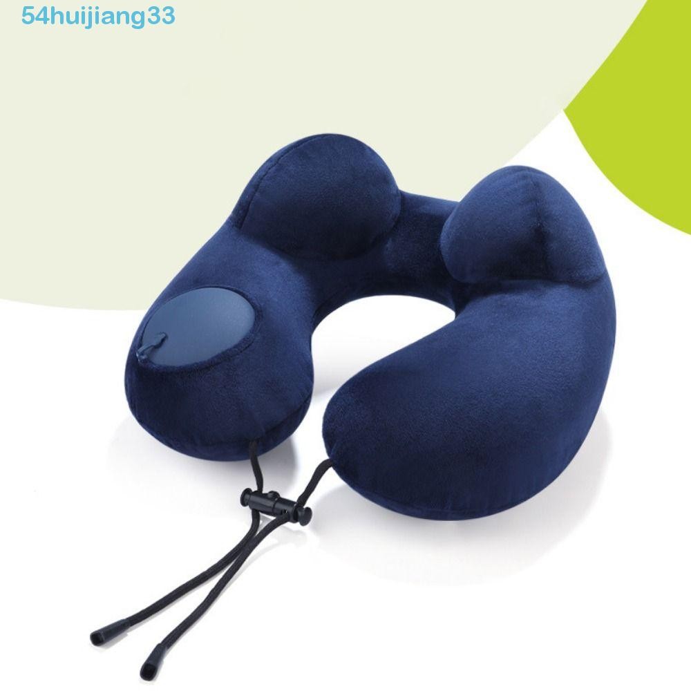 HUIJIANG Press To Inflate Pillow, Hand Pressing U-Shaped Inflatable ...