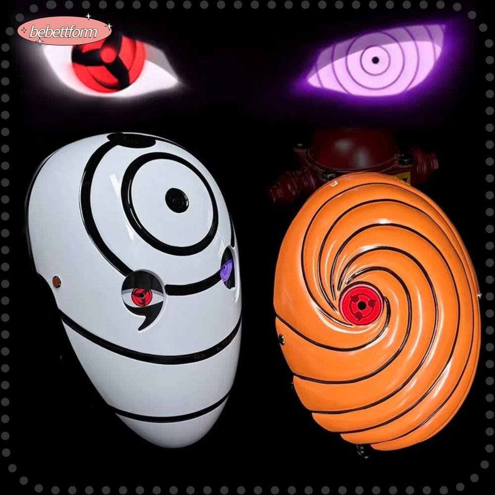 LIKE Glowing Naruto , Cosplay Uchiha Obito Sharingan Face Cover, Tobi ...