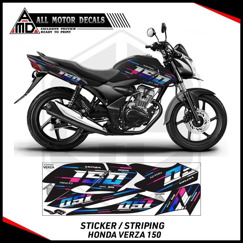 Verza 150 Striping Custom 150 Graphics / Old Honda verza Sticker ...