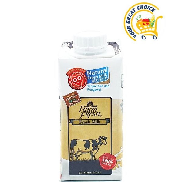 Farm Fresh UHT Fresh Milk 200ml | Shopee Malaysia