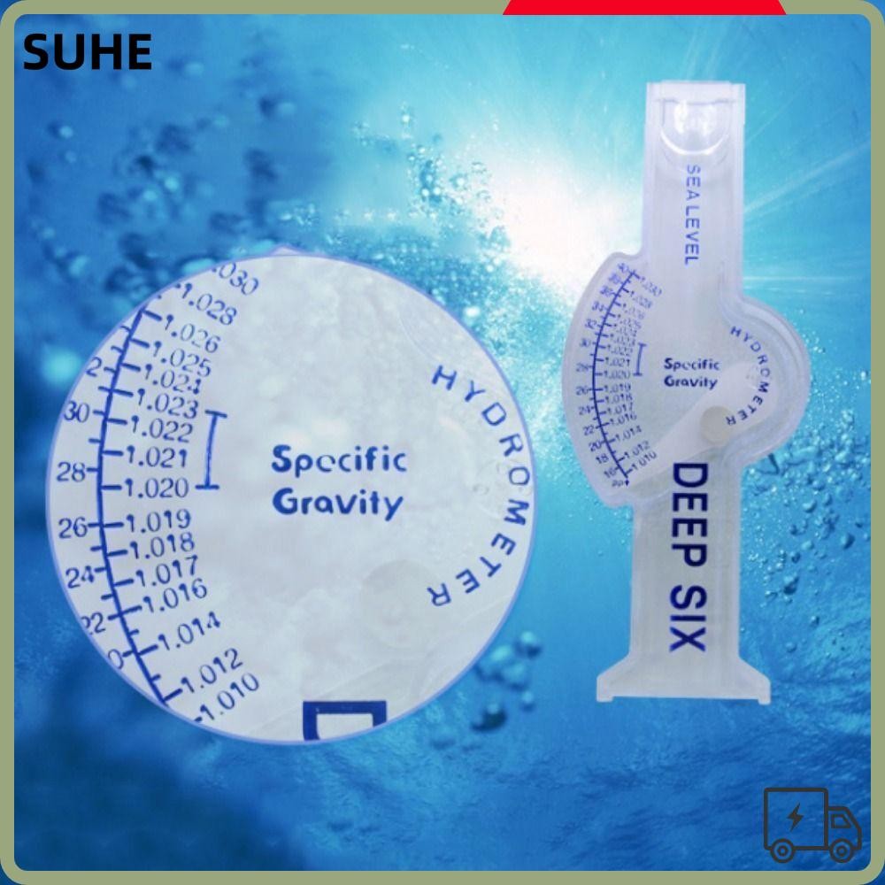 LUCKY-SUHE Fish Tank Hydrometer, Portable Automatic Seawater Hydrometer ...
