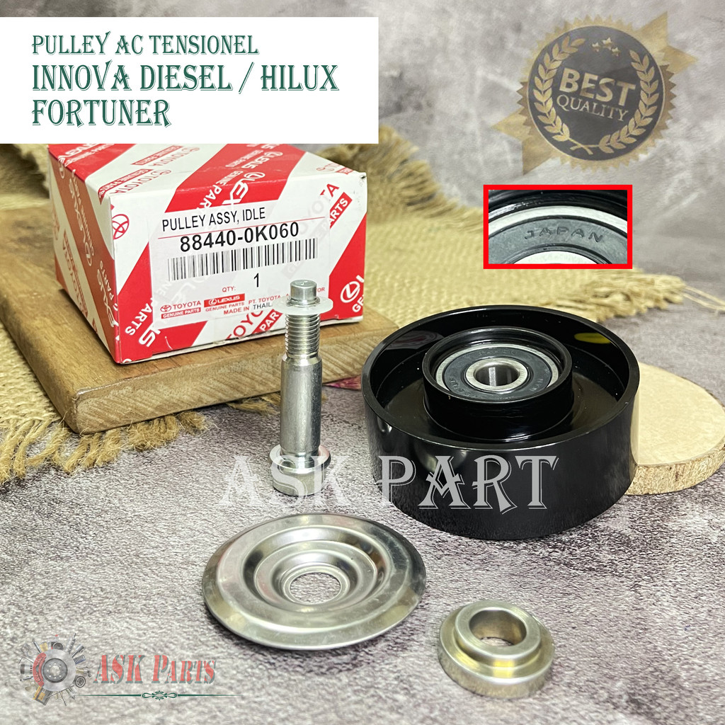BEARING PULLEY PULI AC TENSIONEL FAN BELT INNOVA DIESEL FORTUNER HILUX ...