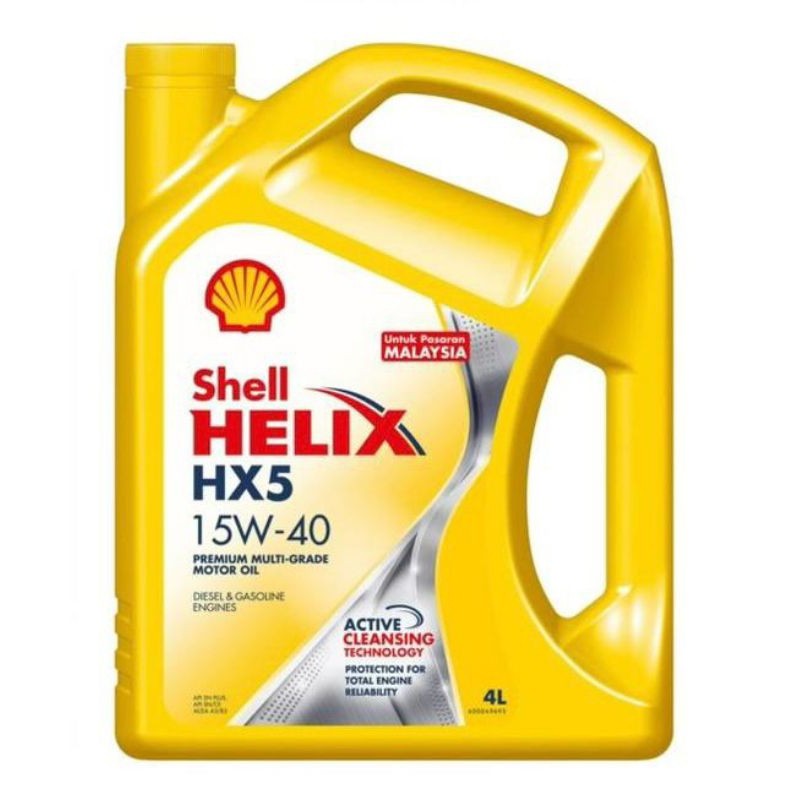 600081588 Shell Helix HX5 15W40 premium multi-grade engine oil (4 liter ...