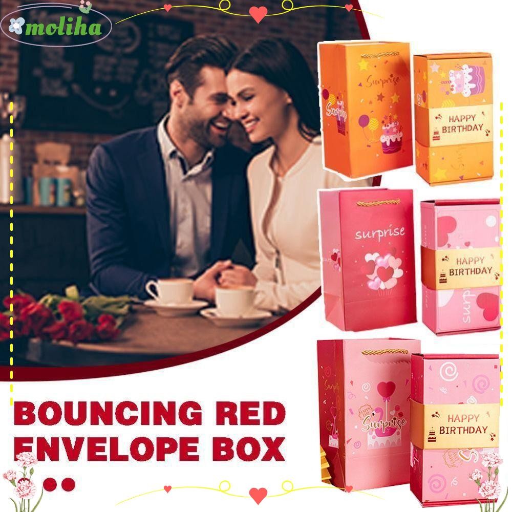 MOLIHA Gift Box, Cards BEST WISHES FOR YOU Pop-Up Gift Box, Box Anniversary Party Decorations ...