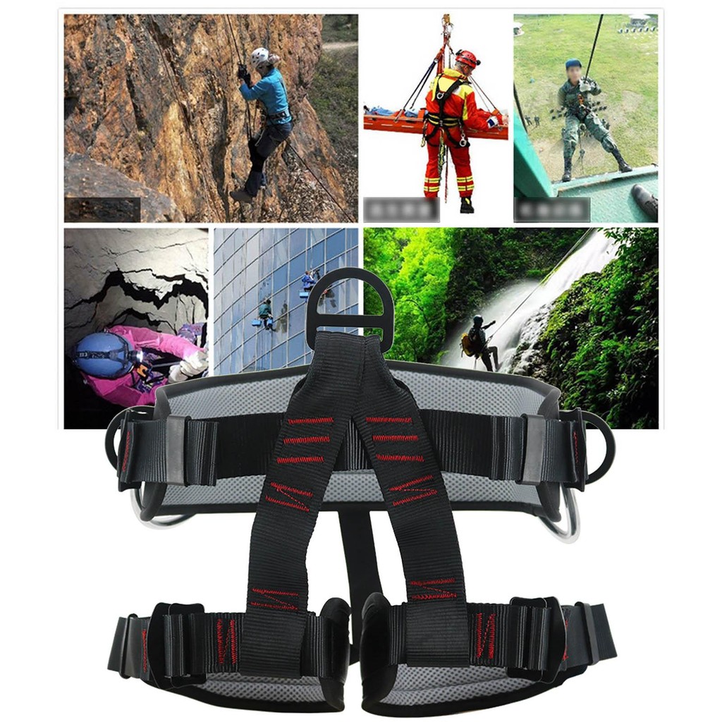 [uguuiya] Rock Climbing Harness Rappelling Equip Half Body Strap ...