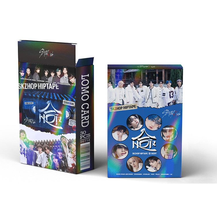 30Pcs Straykids HOP Laser Hologram Lomo Cards ATE ROCK STAR HOLOGRAPHIC ...