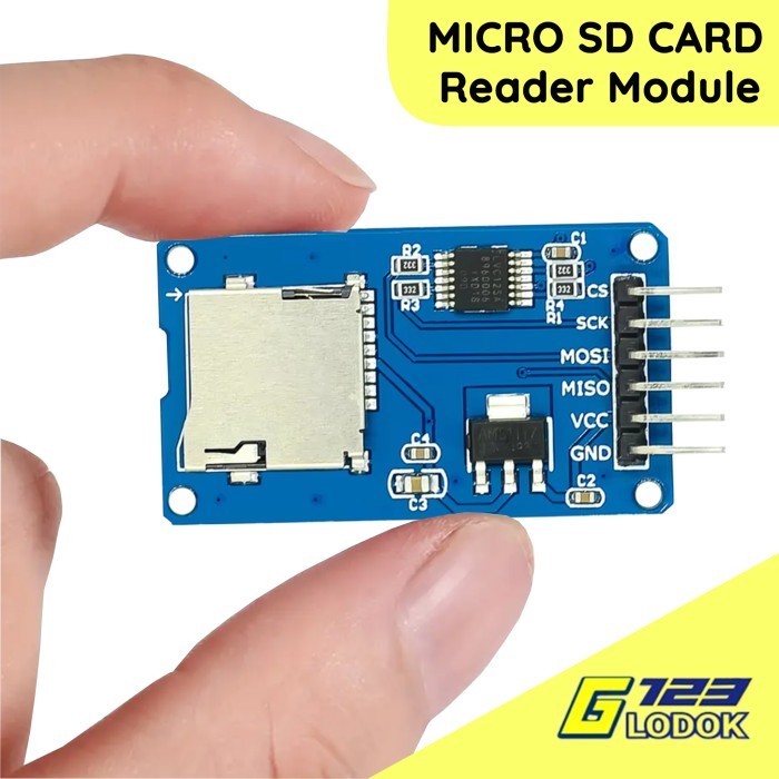 Micro SD Card Mini TF Reader Writer SPI Adapter Module For Arduino ARM Atmel Raspberry microSD ...