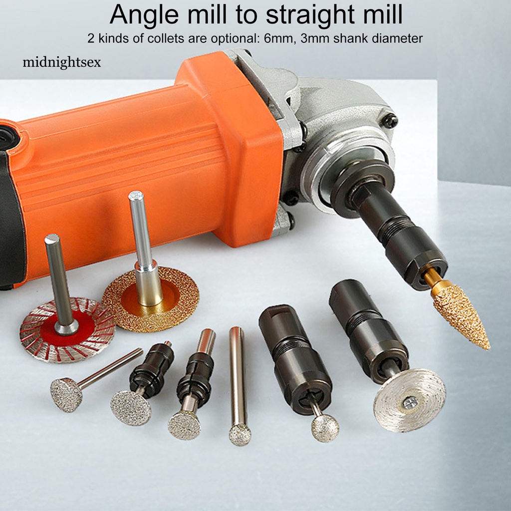 3mm/6mm Grinder Adapter Thread Grinding Cutting Sanding Polishing Angle ...