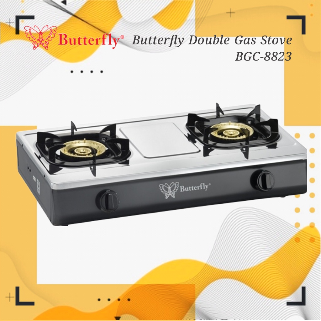 Butterfly Double Gas Stove BGC-8823 | Shopee Malaysia