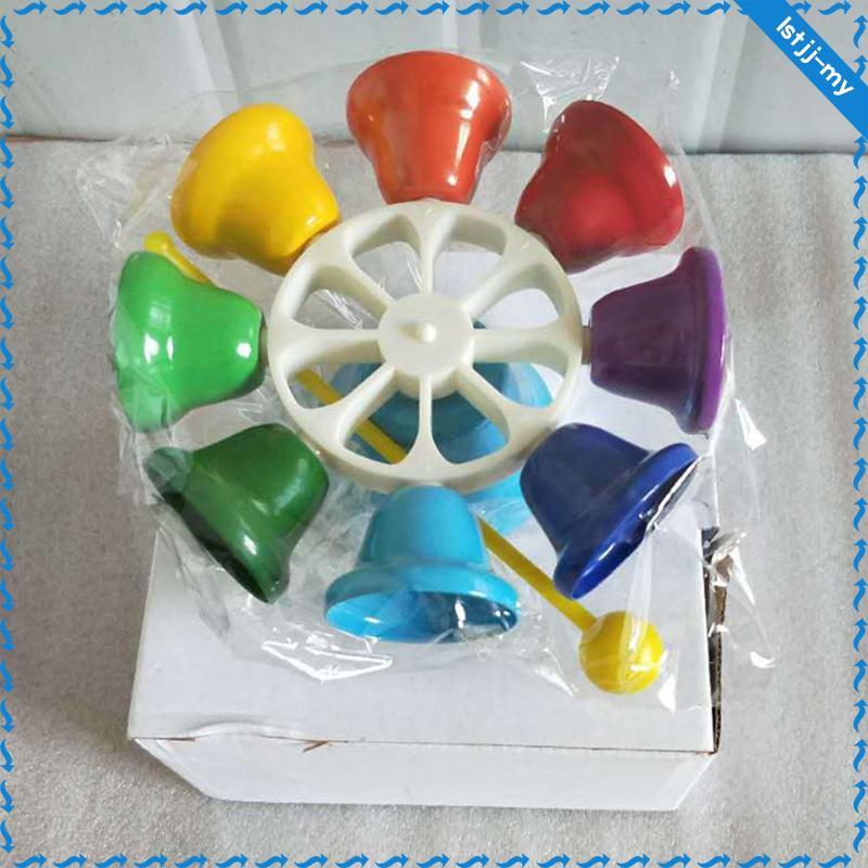 [LstjjMY] 8 Note Hand Bell Musical Instrument Toy Music Teaching ...