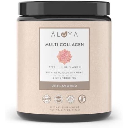 Alaya Multi Collagen Powder - Type I, II, III, V, X Hydrolyzed Collagen ...