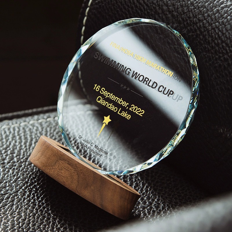 Customized Trophy Creative Crystal Trophy Customized Customized Round ...