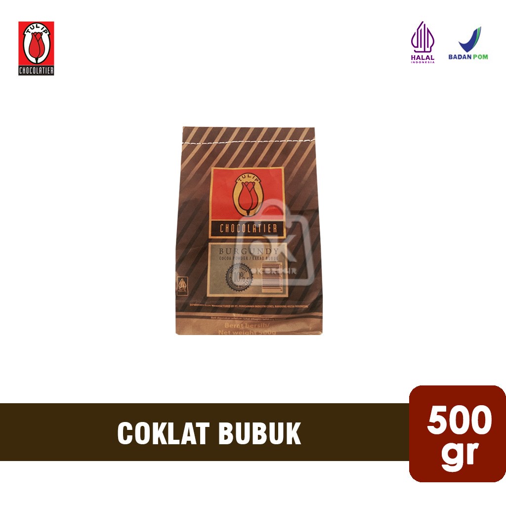 Tulip Burgundy Chocolate Powder/Cocoa Powder Original Packaging (500Gr ...