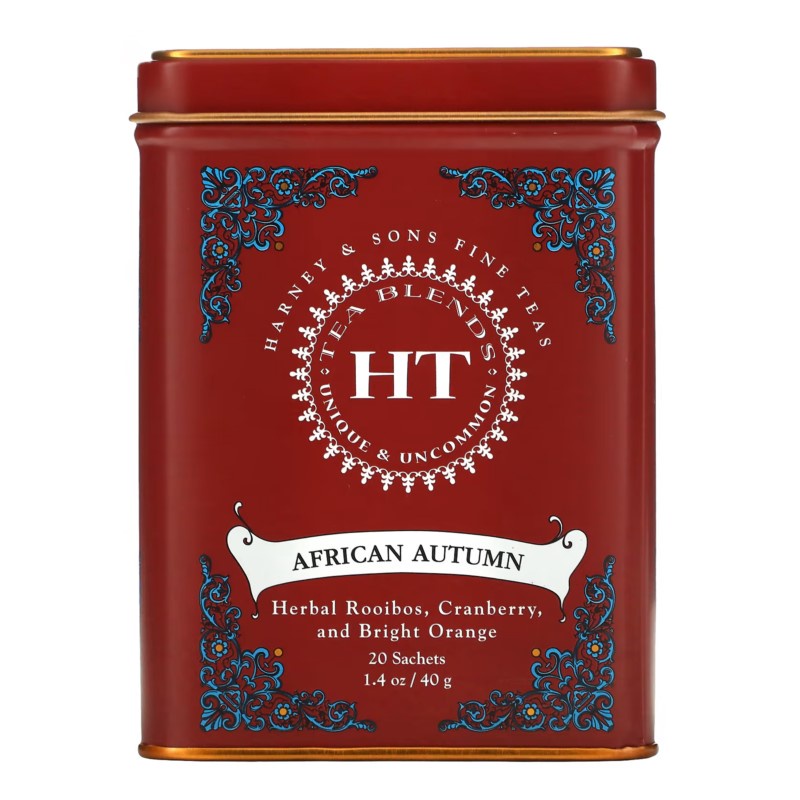 Harney & Sons, HT Tea Blend, African Autumn, 20 Sachets, 1.4 oz (40 g ...