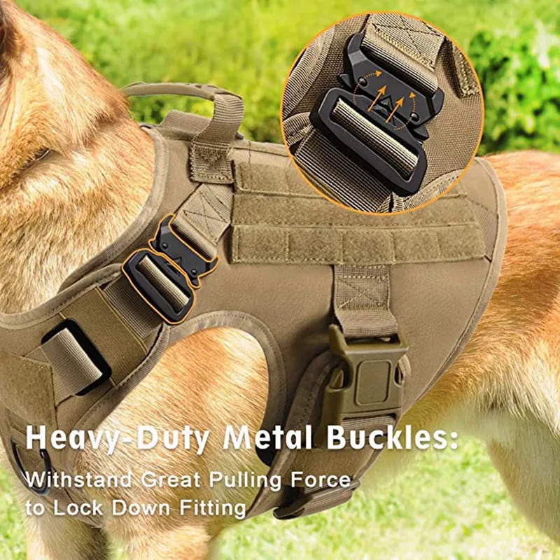 K9 Tactical Military Vest Pet German Shepherd Golden Retriever Tactical ...