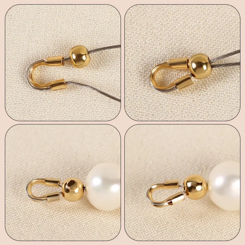 U Shape 4.5x4mm DIY Necklace Jewelry Alloy Clasps Making Accessories ...