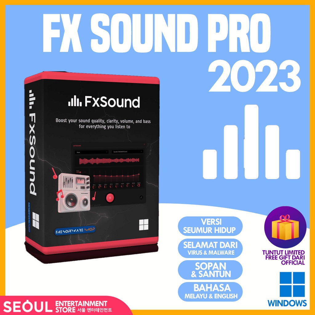 FX SOUND PRO WINDOWS PC 🎇 LIFETIME PREMIUM 🎇 EASY INSTALL 🎇 FAST DELIVERY 🎇 SAFE | Shopee Malaysia