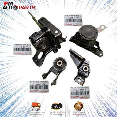 ENGINE MOUNTING SET TOYOTA - TOYOTA VIOS NCP93 2007-2013 (AUTO) FULLSET ...