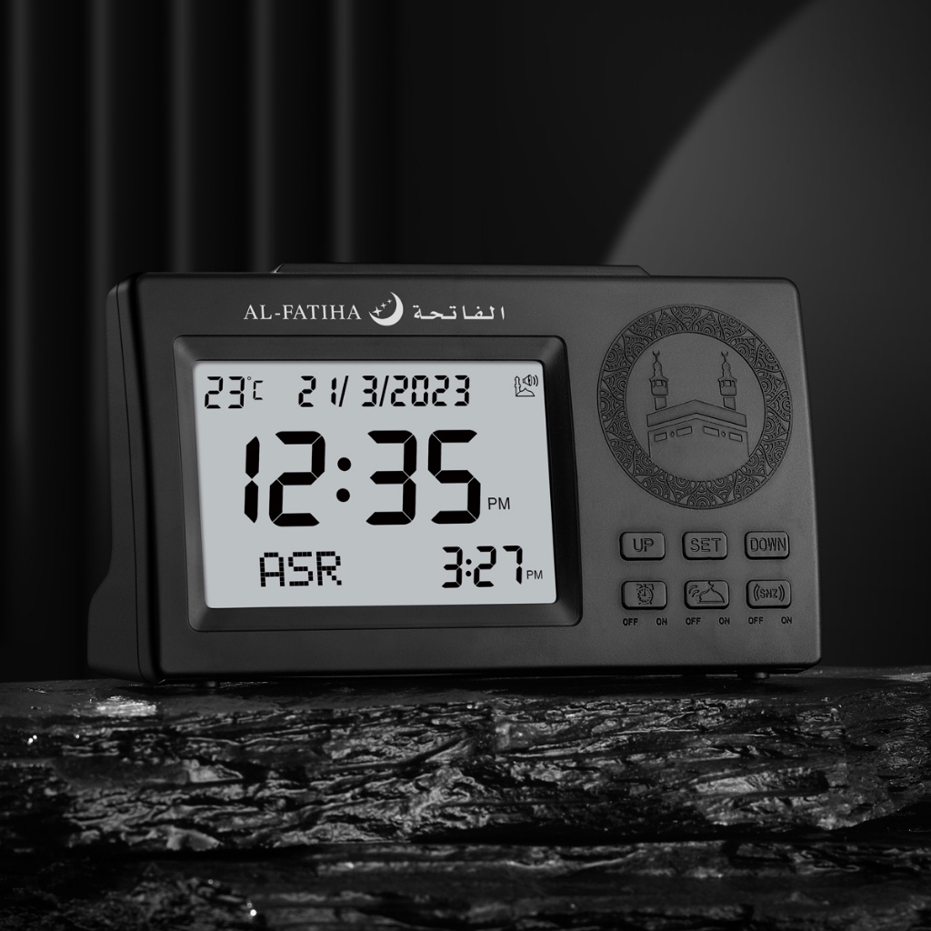 Muslim Prayer Clock with Automatic Time Setting Hijri Gregorian ...