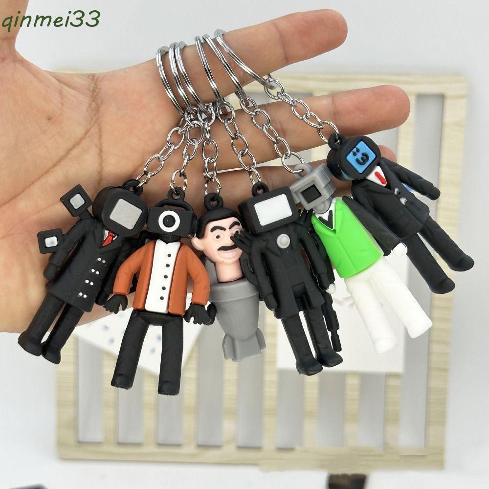 QINMEI Skibidi Dop Toy Pendant, Skibidi Bop Bop Skibidi Toilet Anime ...