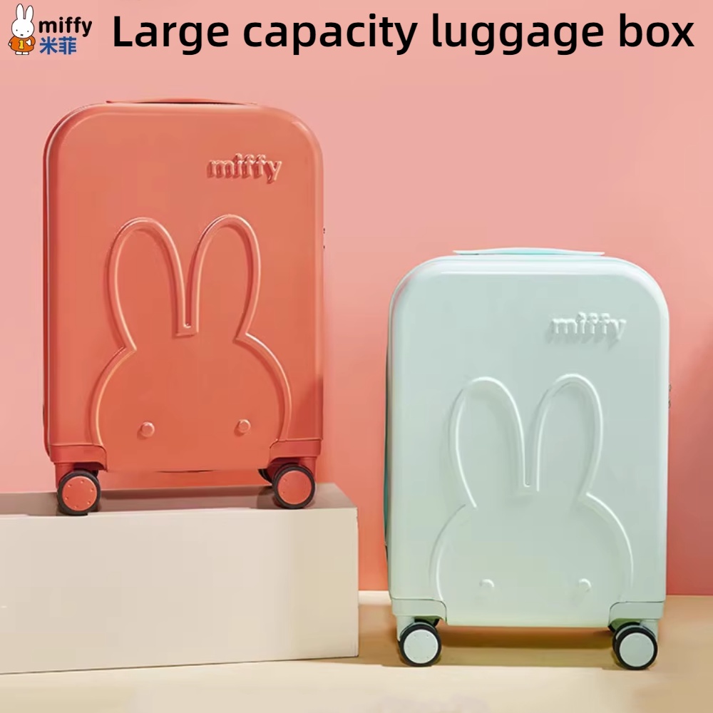 Miffy Cartoon Luggage Box Portable Luggage Organiser Boarding Suitcase ...