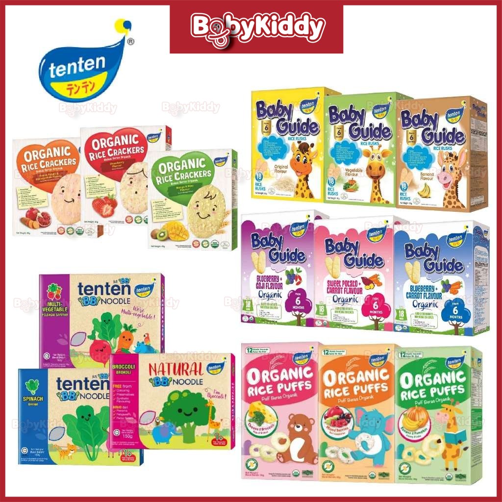 Tenten Baby Guide Baby Rice Rusk 6m+ | Organic Baby Rice Puff 12m ...