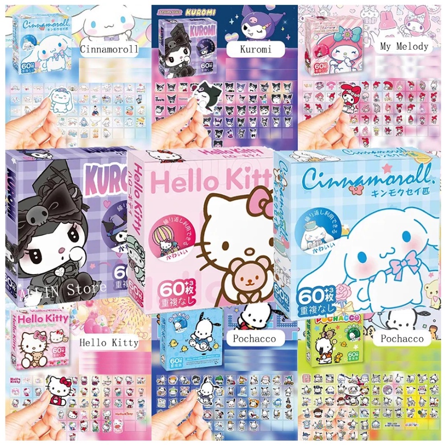 Ready Stock SANRIO STICKER Box Set Cute Melody Kuromi Cinnamoroll ...