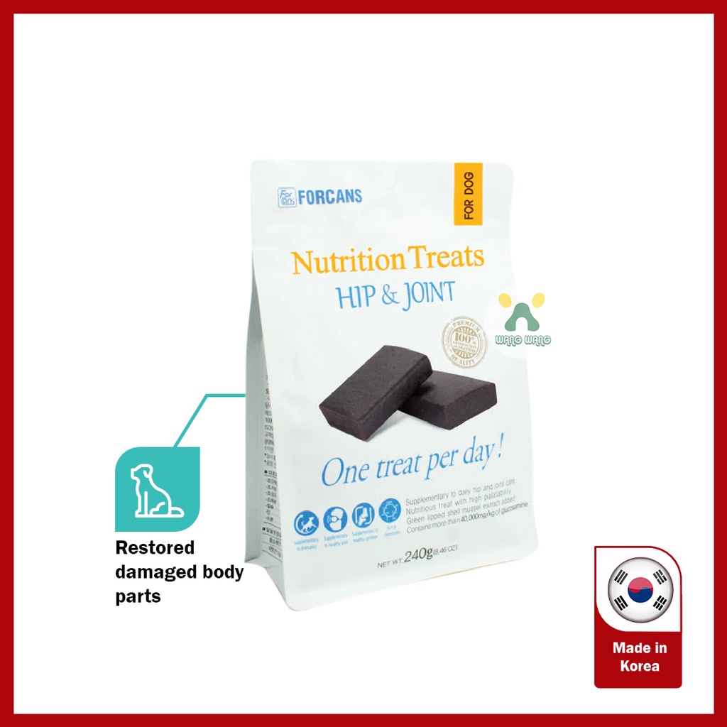FORCANS Nutrition Treats Hip and Joint Functional Dog Treats/ Dog Snack ...