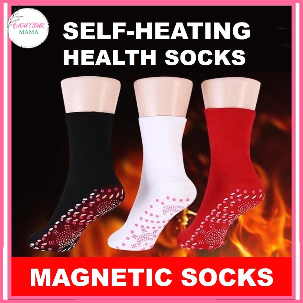 BTM_【READY STOCK】Self-Heating Health Care Socks Tourmaline Magnetic ...