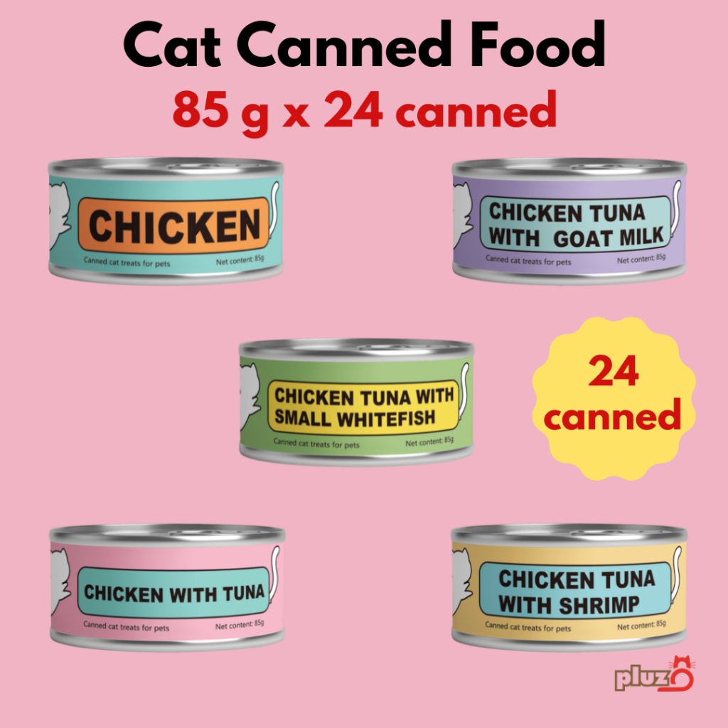 (BUNDLE 24 cans) 85g Cat CANNED FOOD (5 FLAVOR) | Shopee Malaysia