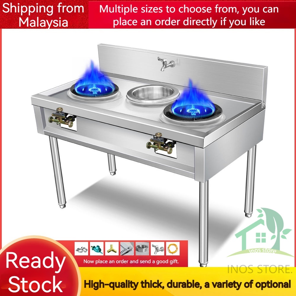🔥Stainless Steel High Pressure 2 Burner Kwali Range / Dapur Gas 2 ...