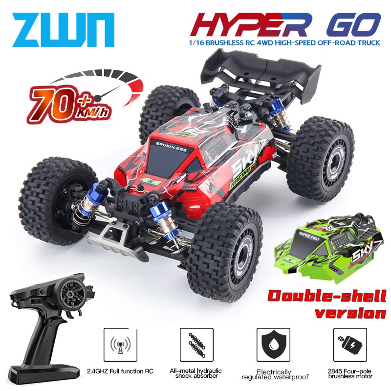 MJX 16207 70KM/H Brushless RC Car 4WD Electric High Speed Off-Road Remote Control Drift Monster ...
