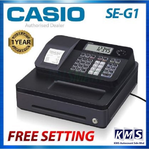 Casio SE-G1 / SEG1 Electronic Cash Register Mesin Cashier (Black ...
