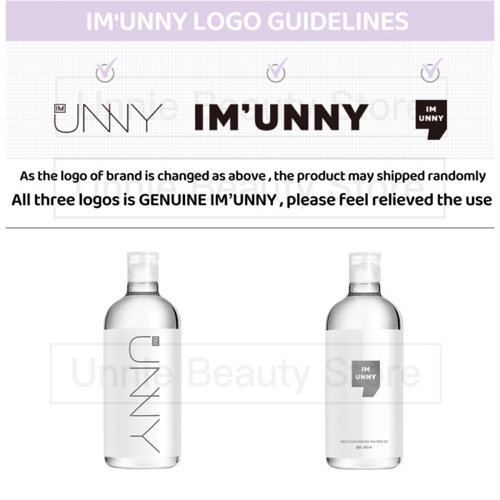 I'M UNNY Mild Cleansing Water EX 500ml Makeup Remover Cleansing Water 卸妆水 洁面 保湿 | Shopee Malaysia