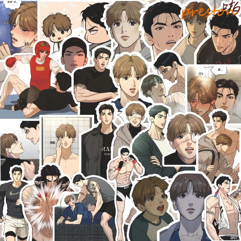 PRESTON Korean BL Manwha Jinx Sticker, Korean BL Manwha Jinx Anime Joo ...