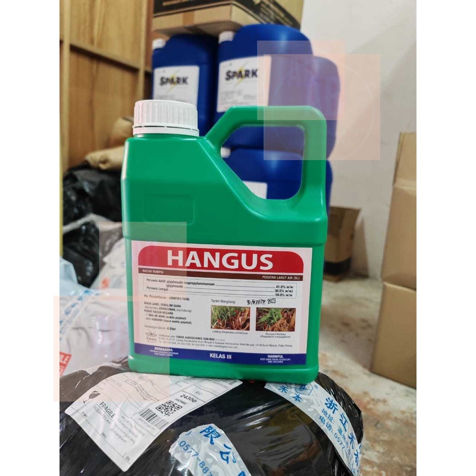 4L HANGUS Glyphosate 41% Racun Rumput Rumpai / Lalang | Shopee Malaysia