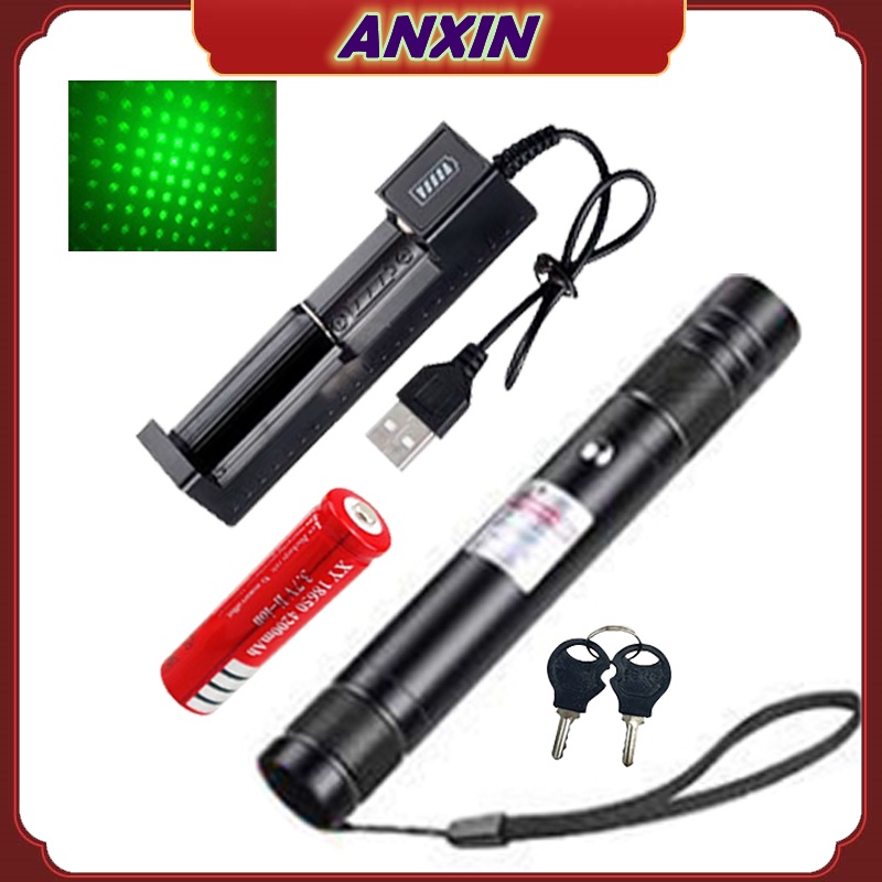 532NM 5MW 303 Green Laser Pointer Laser Pen Rechargeable Visible Beam ...
