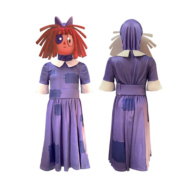 Magic Numbers Circus Pomni Cosplay Costume Clown Tights Jumpsuit Suit ...