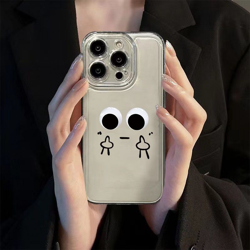 Funny Eyes Emoji Phone Case Compatible For iPhone 11 12 13 MINI 14 15 ...