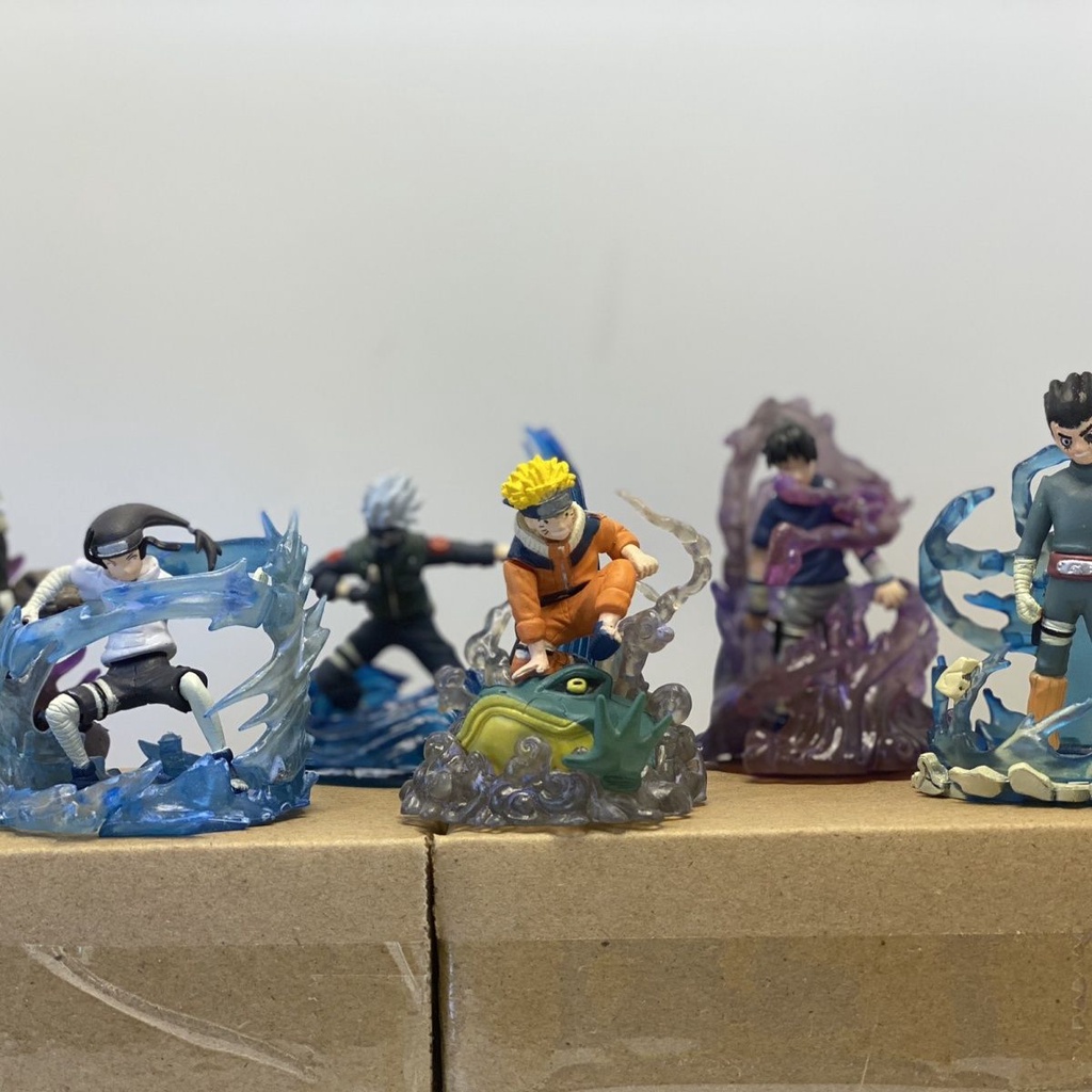 Naruto Full Set Orochimaru Kakashi Two Pillars Naruto Rock Lee Hyuga ...