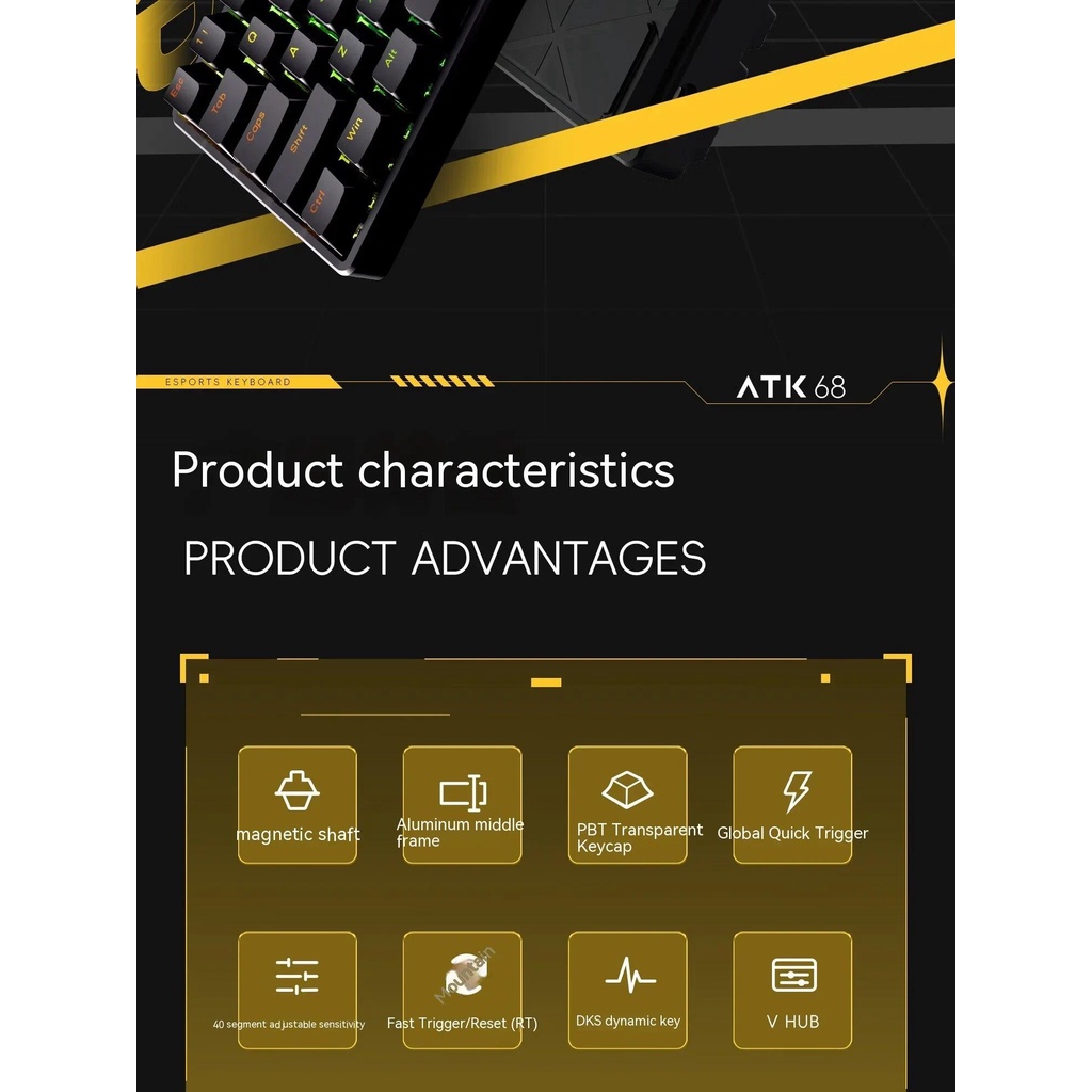 【Ready Stock】ATK68 Magnetic Switch Gaming Keyboard SMART SPEED X Quick ...