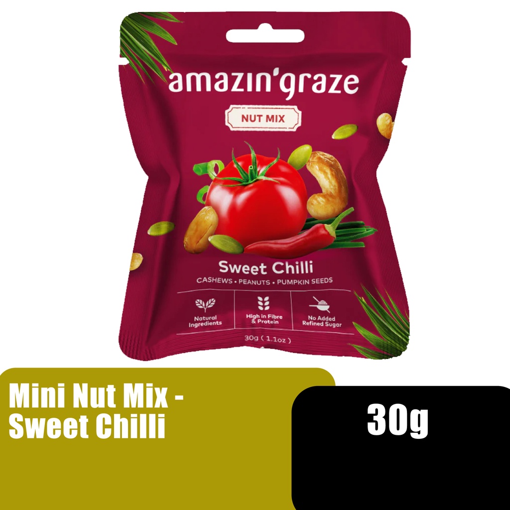 AMAZIN' GRACE MINI NUT MIX 30G - SWEET CHILLI (AG32003) | Shopee Malaysia