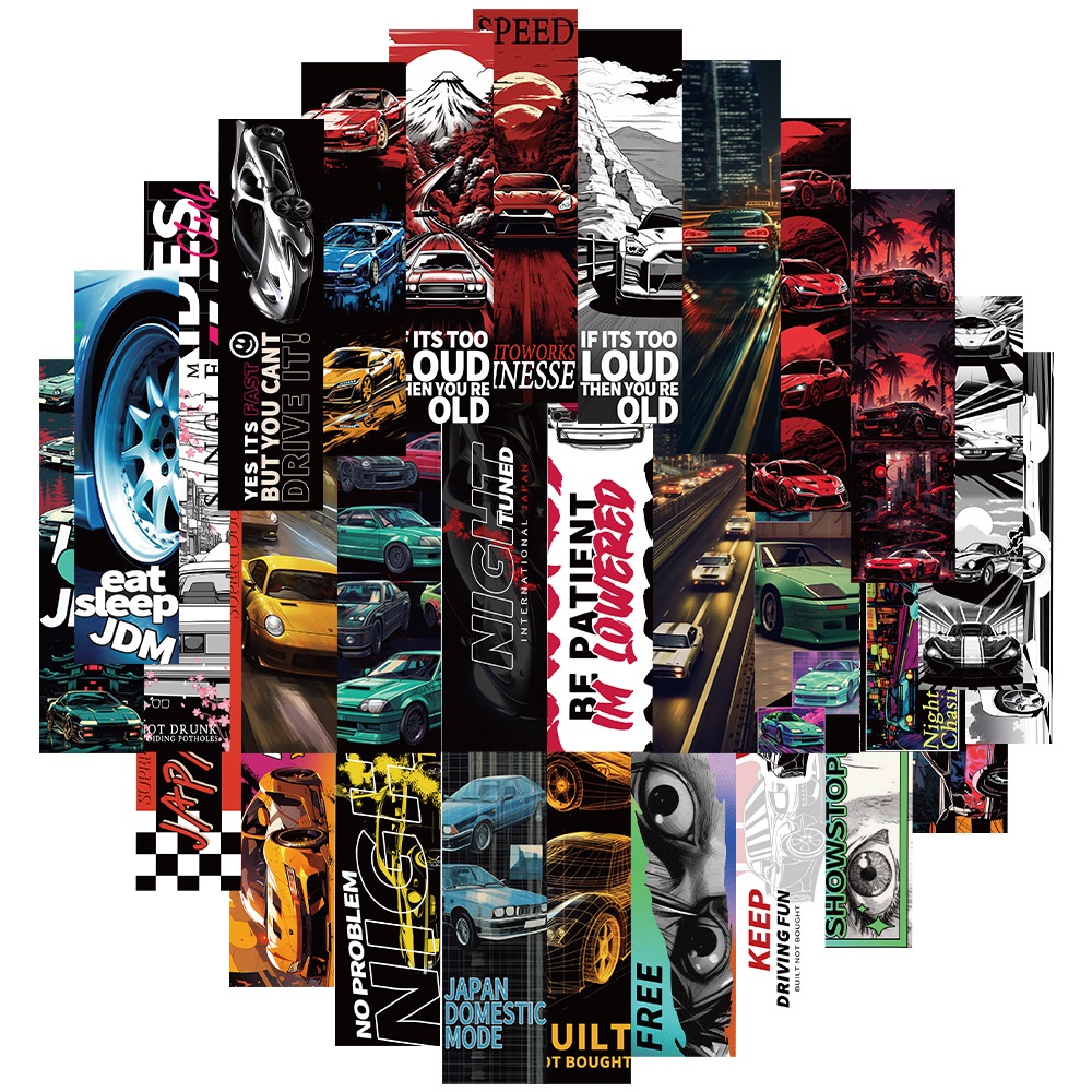 30PCS JDM Graffiti Decorative Bookmarks | Shopee Malaysia