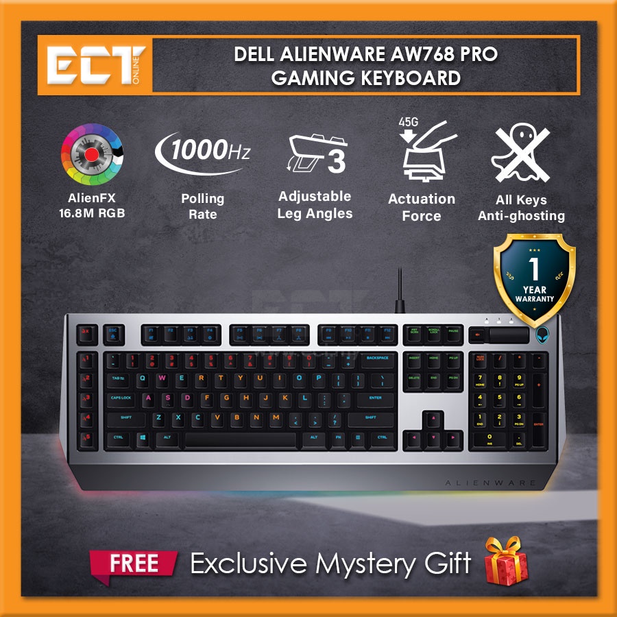 Dell Alienware AW768 Pro Gaming Keyboard | Shopee Malaysia