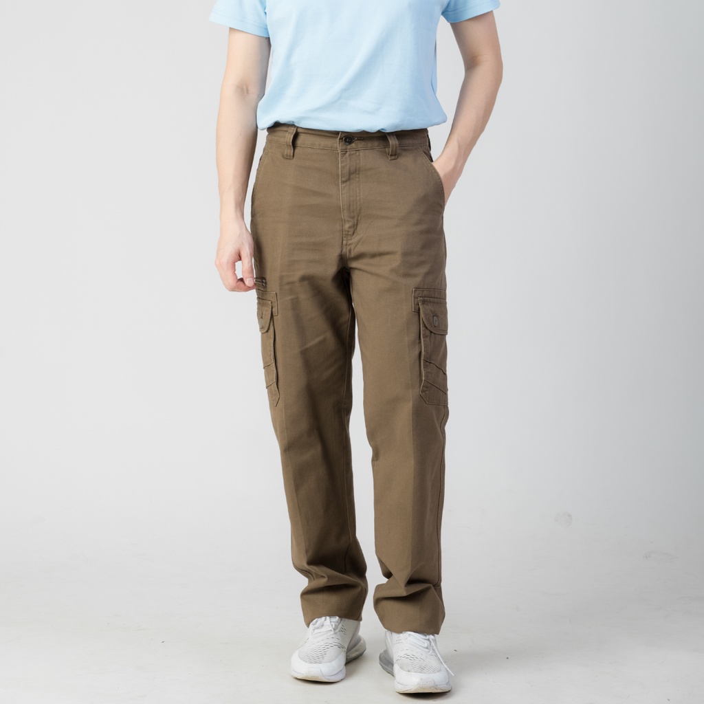 DAPPER| REGULAR Yellow Brown CARGO PANTS-T9468 | Shopee Malaysia