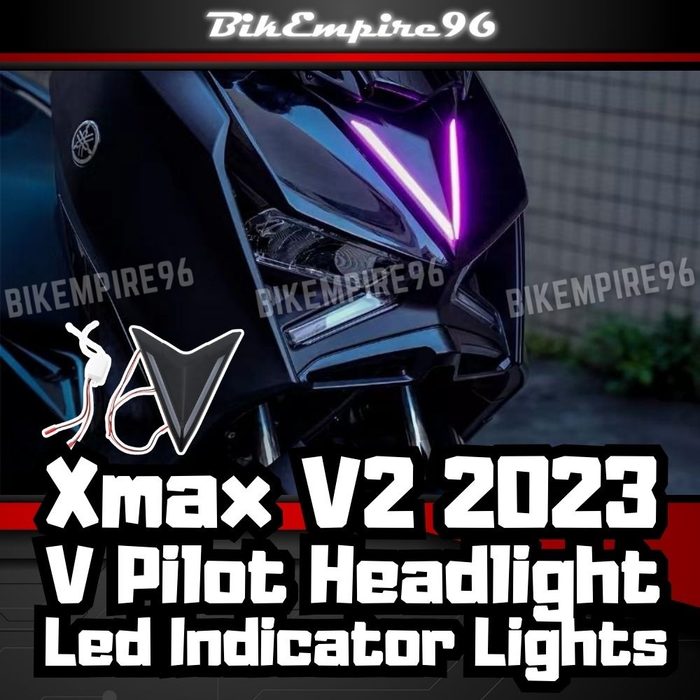 Yamaha Xmax V2 2023 V Pilot Headlight Led Indicator Lights Front Nose ...