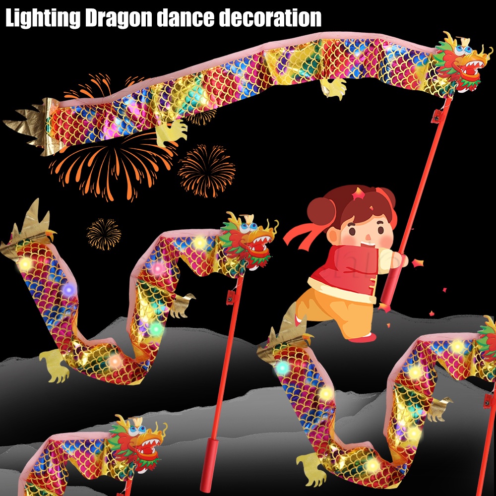 2025 Luminous Dragon Ribbon with Adjustable Flashing Lights / Spring ...