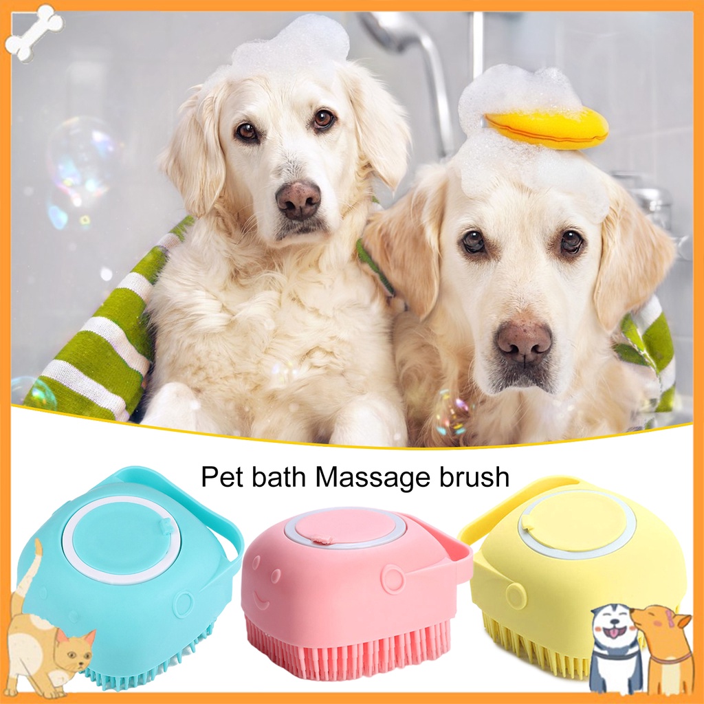 [vip]Pet Bathing Brush Comfortable Soft Skin-touch Multifunctional ...